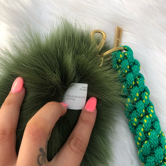 Miu Miu | Accessories | Miu Miu Furtrimmed Keychain | Poshmark